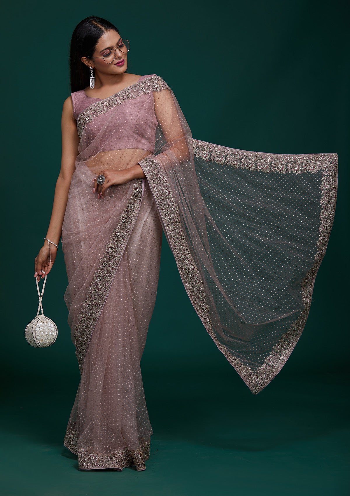 Lavender Saree - Buy Lavender Colour Sarees Online – Koskii