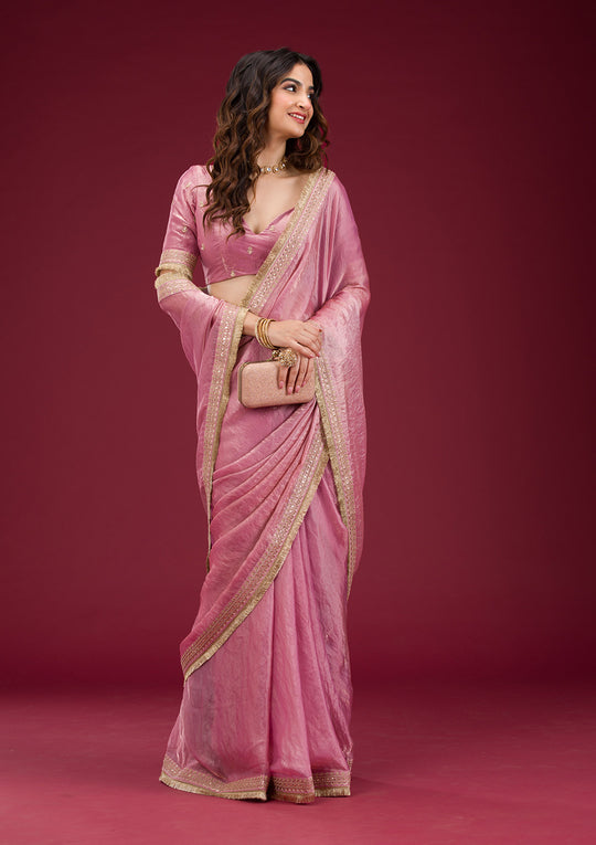 Pink Saree - Buy Pink Colour Sarees Online At Best Prices – Koskii