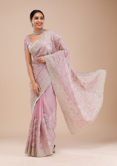 Pink Saree - Buy Pink Colour Sarees Online At Best Prices – Koskii