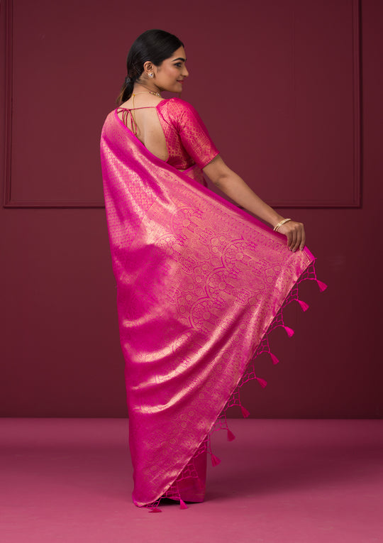 Pink Saree - Buy Pink Colour Sarees Online At Best Prices – Koskii