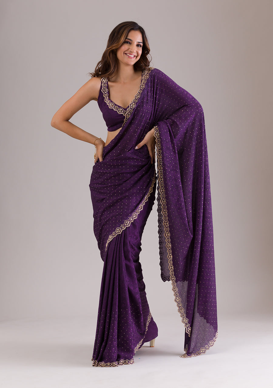 Purple Saree - Buy Purple Colour Sarees Online At Best Prices – Koskii