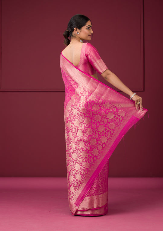 Pink Saree - Buy Pink Colour Sarees Online At Best Prices – Koskii