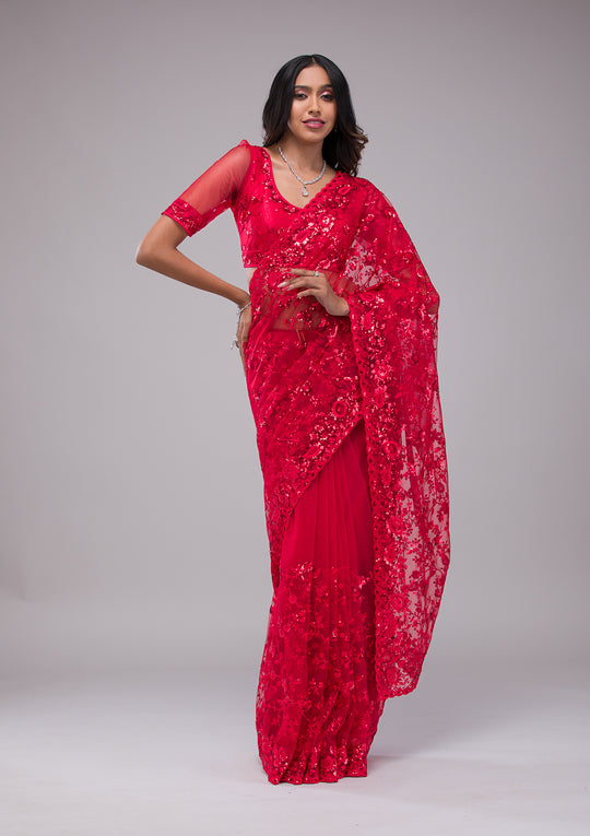 Red Saree - Buy Red Colour Saris Online At Best Prices – Koskii