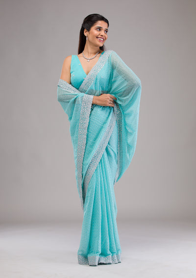 Blue Saree - Buy Trendy Blue Colour Sarees Online – Koskii